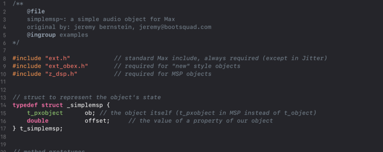 ElectroNight e MMC (Meet Music Code) – Designing C++ Object for Max/MSP